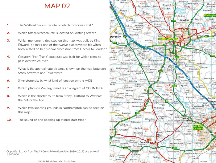 British Road Map Puzzle Book | The Travel Pages